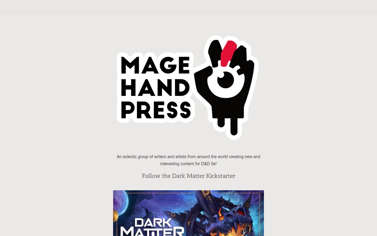 Mage Hand Press Links